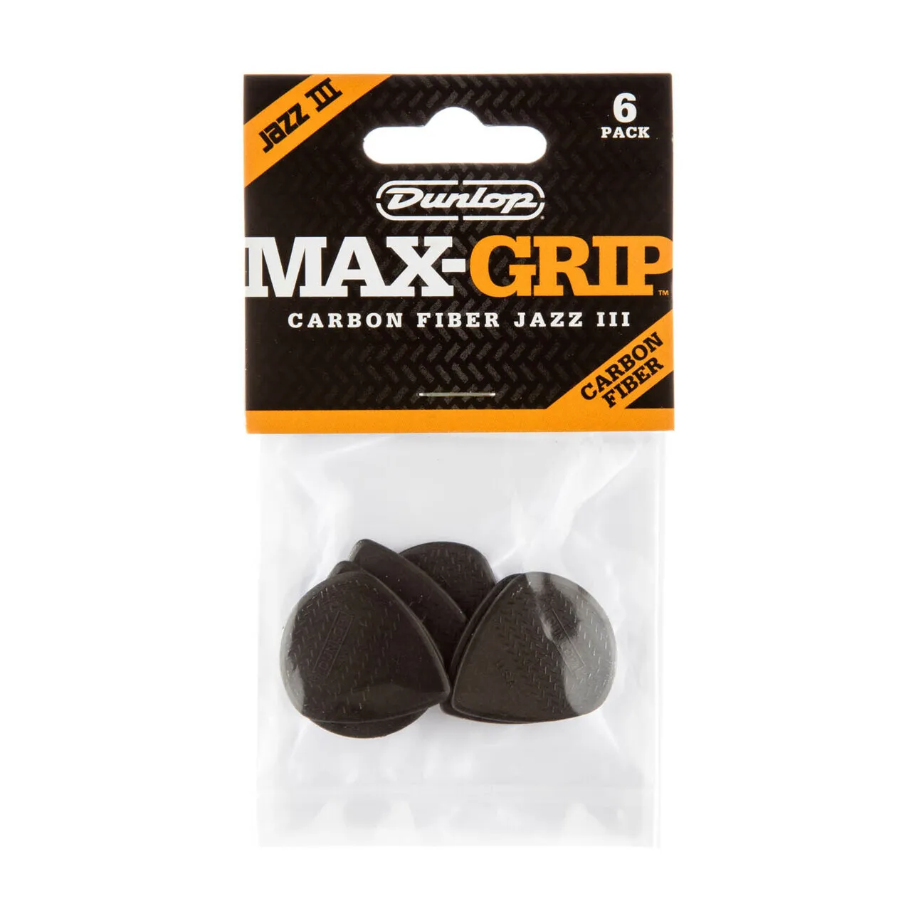 Dunlop 471P3C Jazz III Carbon Fibre Max Grip Player Pack